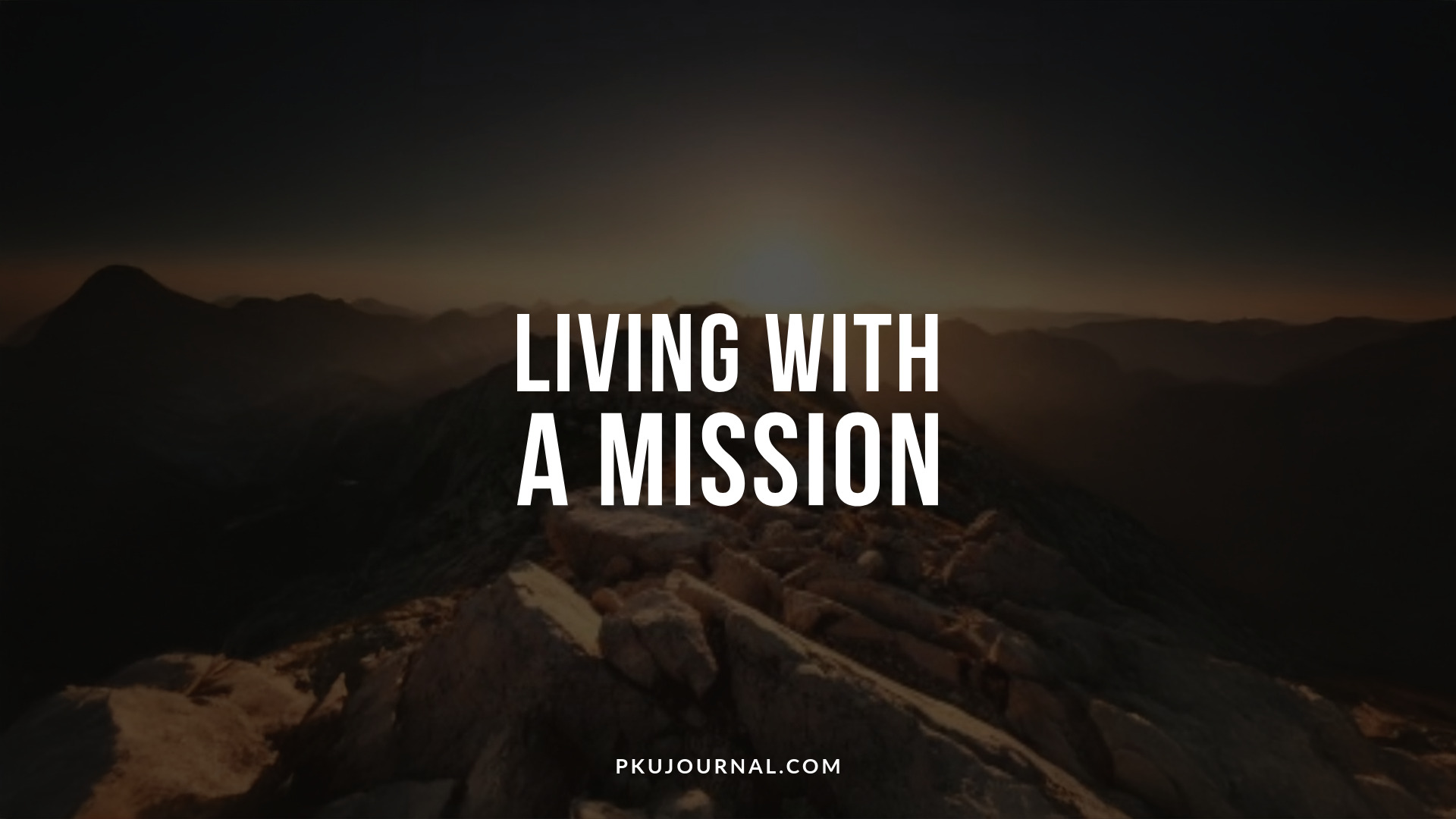 Living With A Mission - PKU Journal